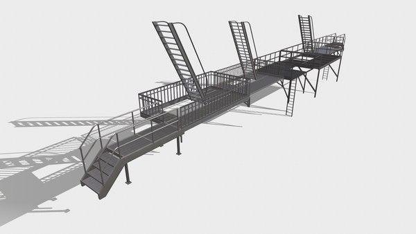 3D Fire ladders and platforms model - TurboSquid 1725506
