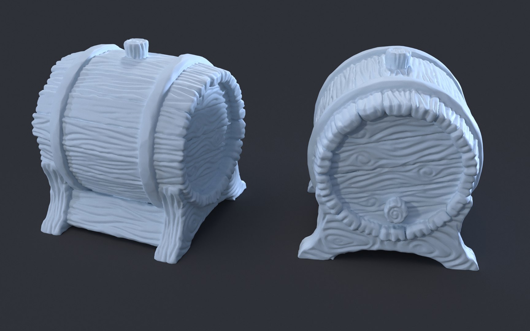 modelo 3d Tavern Barrels Set DnD 3D print model - TurboSquid 2045538