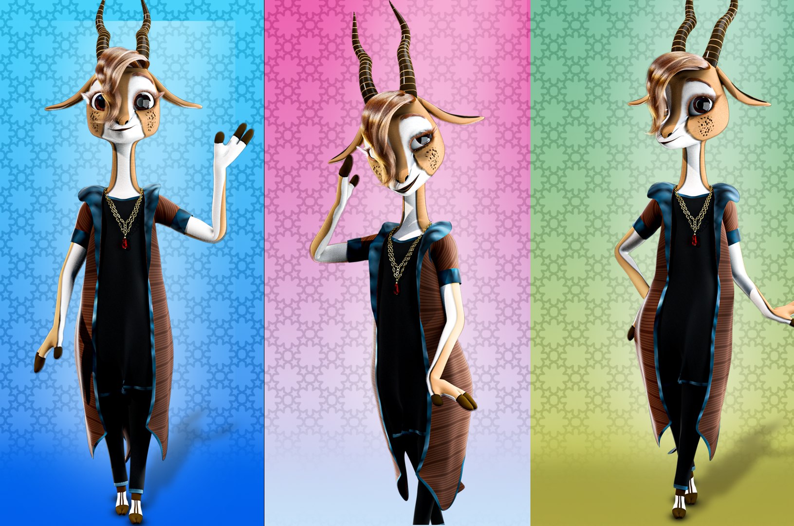 Cartoon Animals Rigged V2 3D Model - TurboSquid 2010071