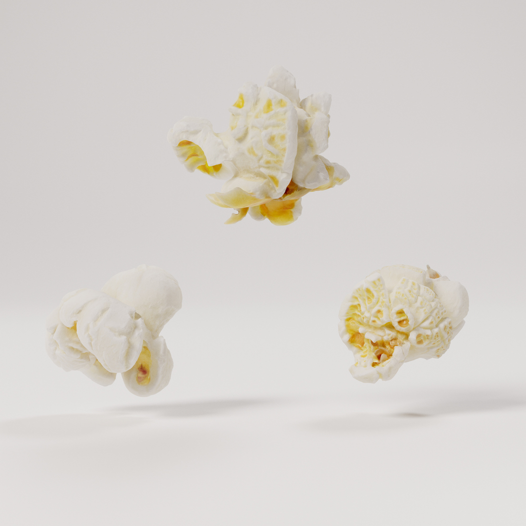 3D Popcorns - Var01 model - TurboSquid 2153467