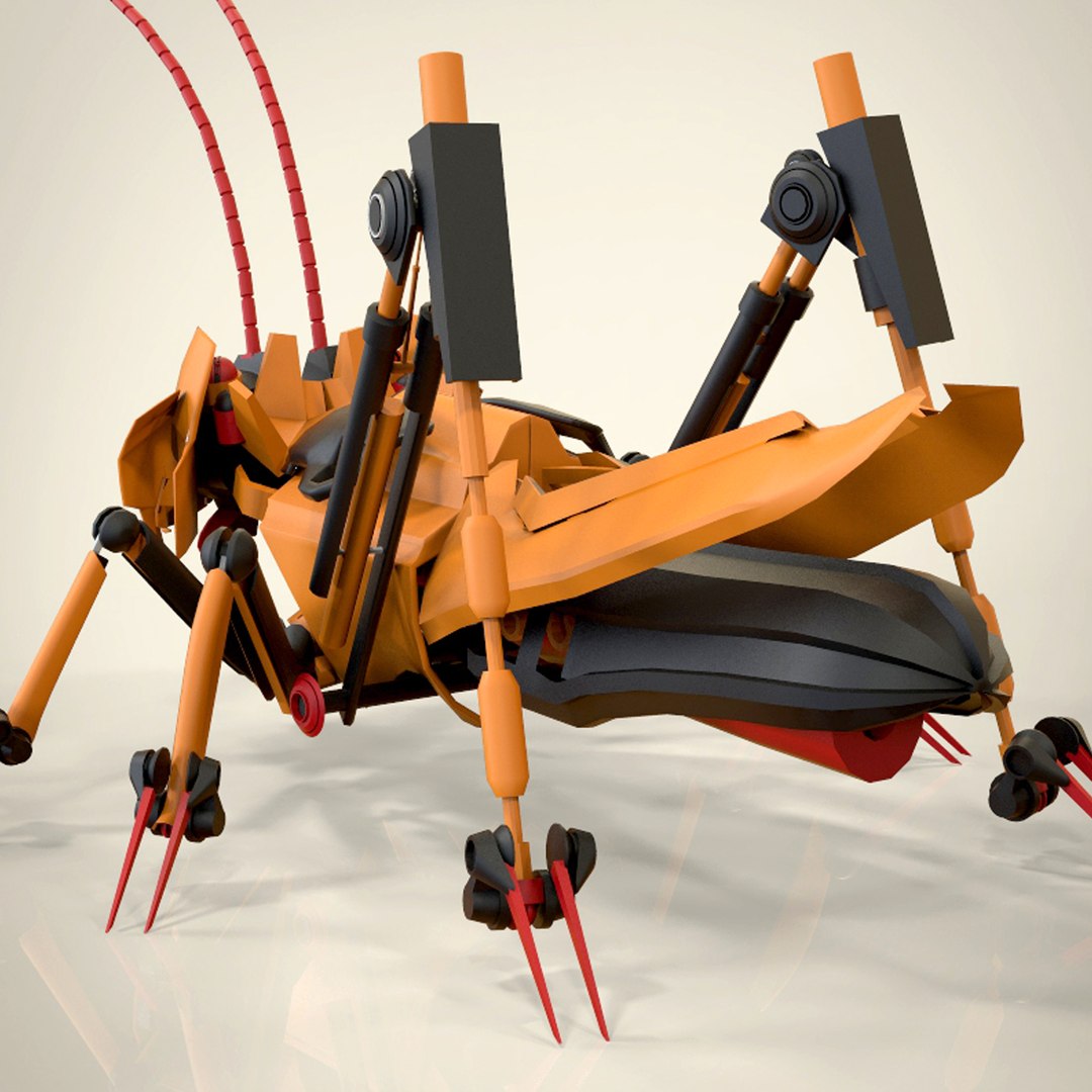 Robotic Grasshopper 3D - TurboSquid 1787502