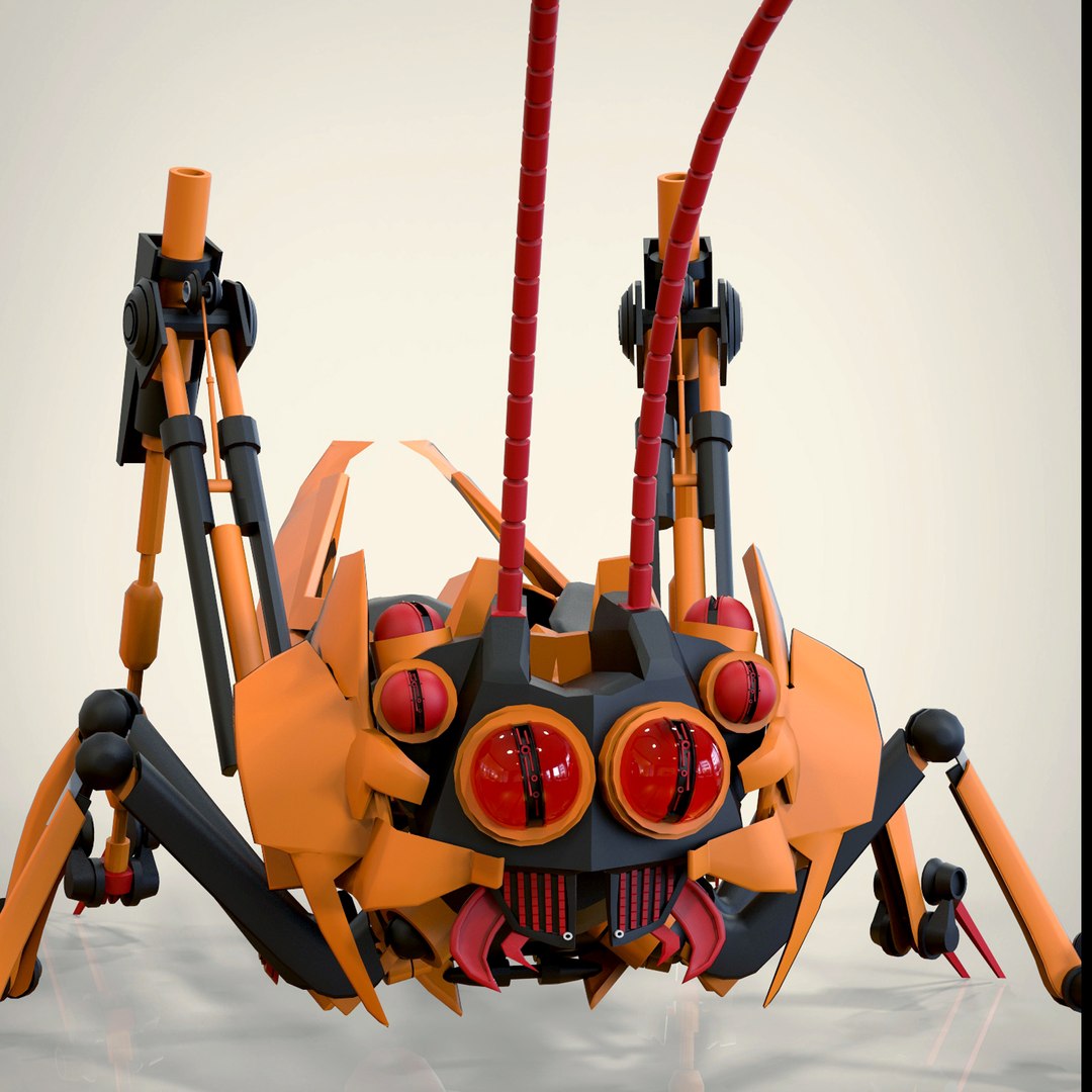 Robotic Grasshopper 3D - TurboSquid 1787502