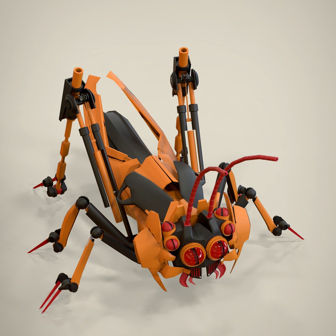 Robotic Grasshopper 3D - TurboSquid 1787502