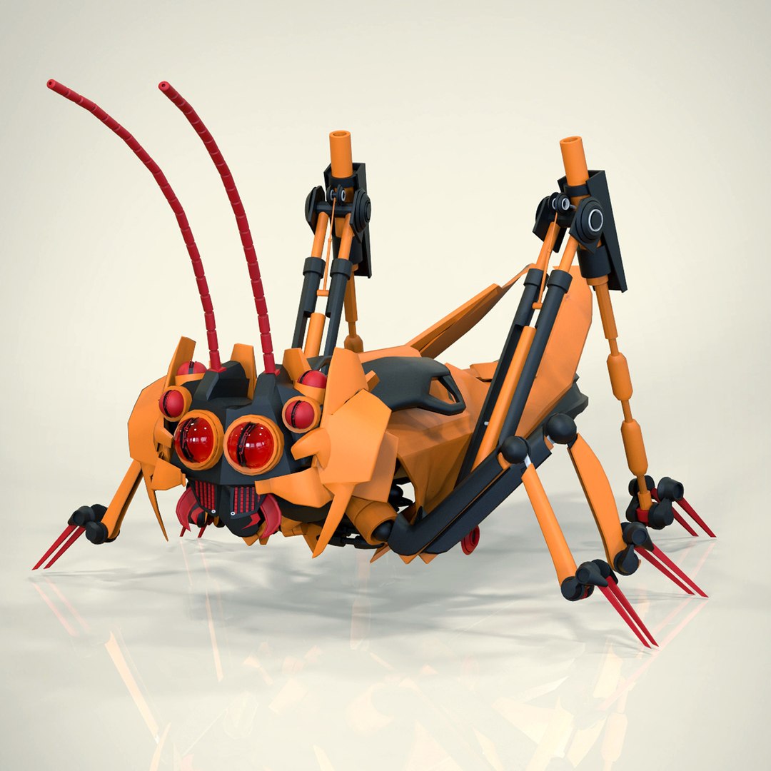 Robotic Grasshopper 3D - TurboSquid 1787502