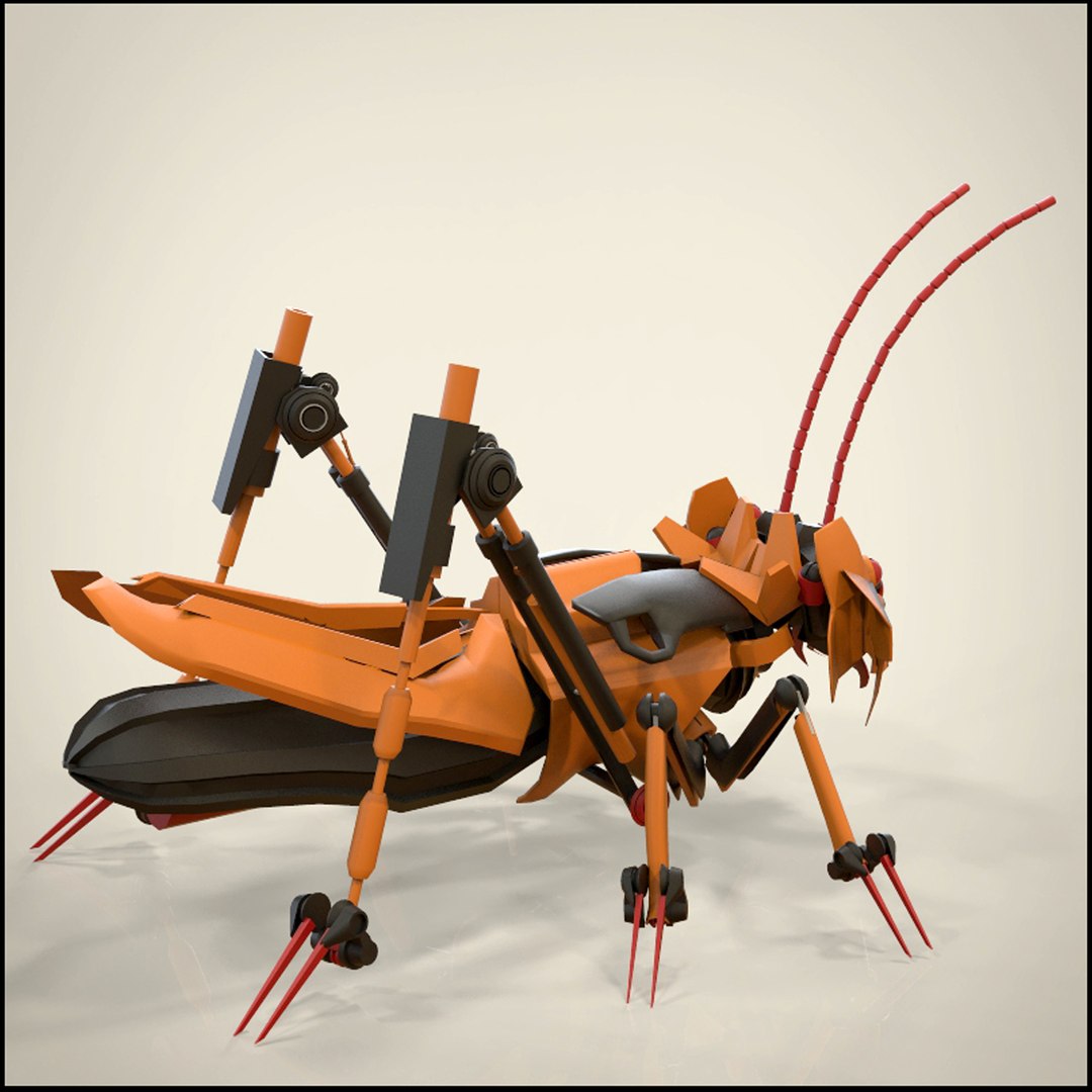 Robotic Grasshopper 3D - TurboSquid 1787502