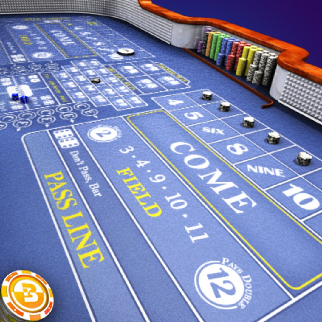 3d Model Craps Table