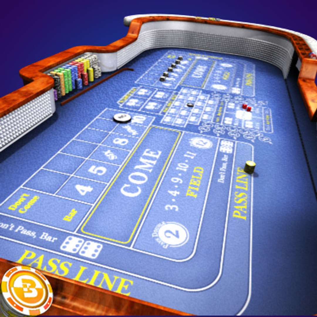 3d Model Craps Table