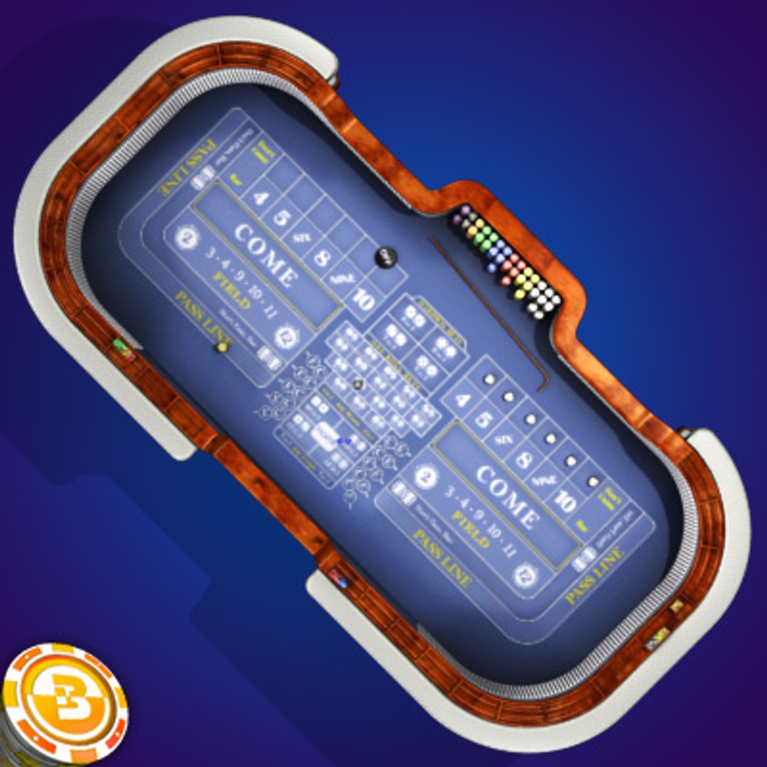 3d Model Craps Table