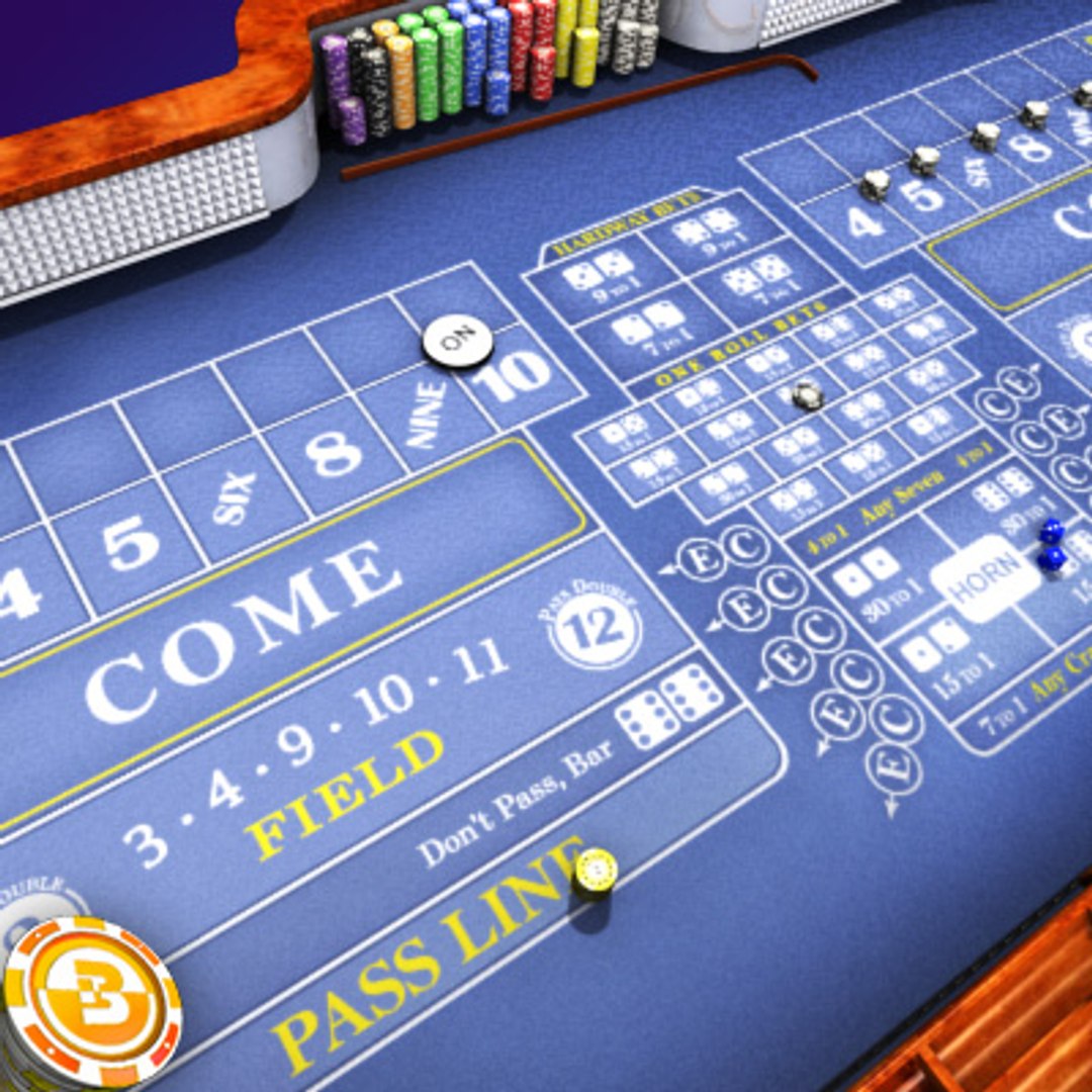 3d Model Craps Table