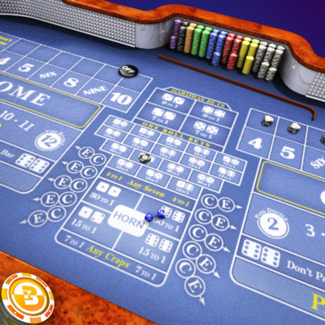 3d Model Craps Table