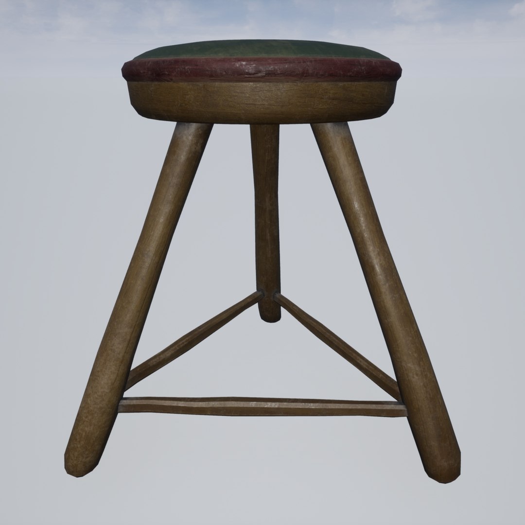 Medieval stool 3D model - TurboSquid 1507515