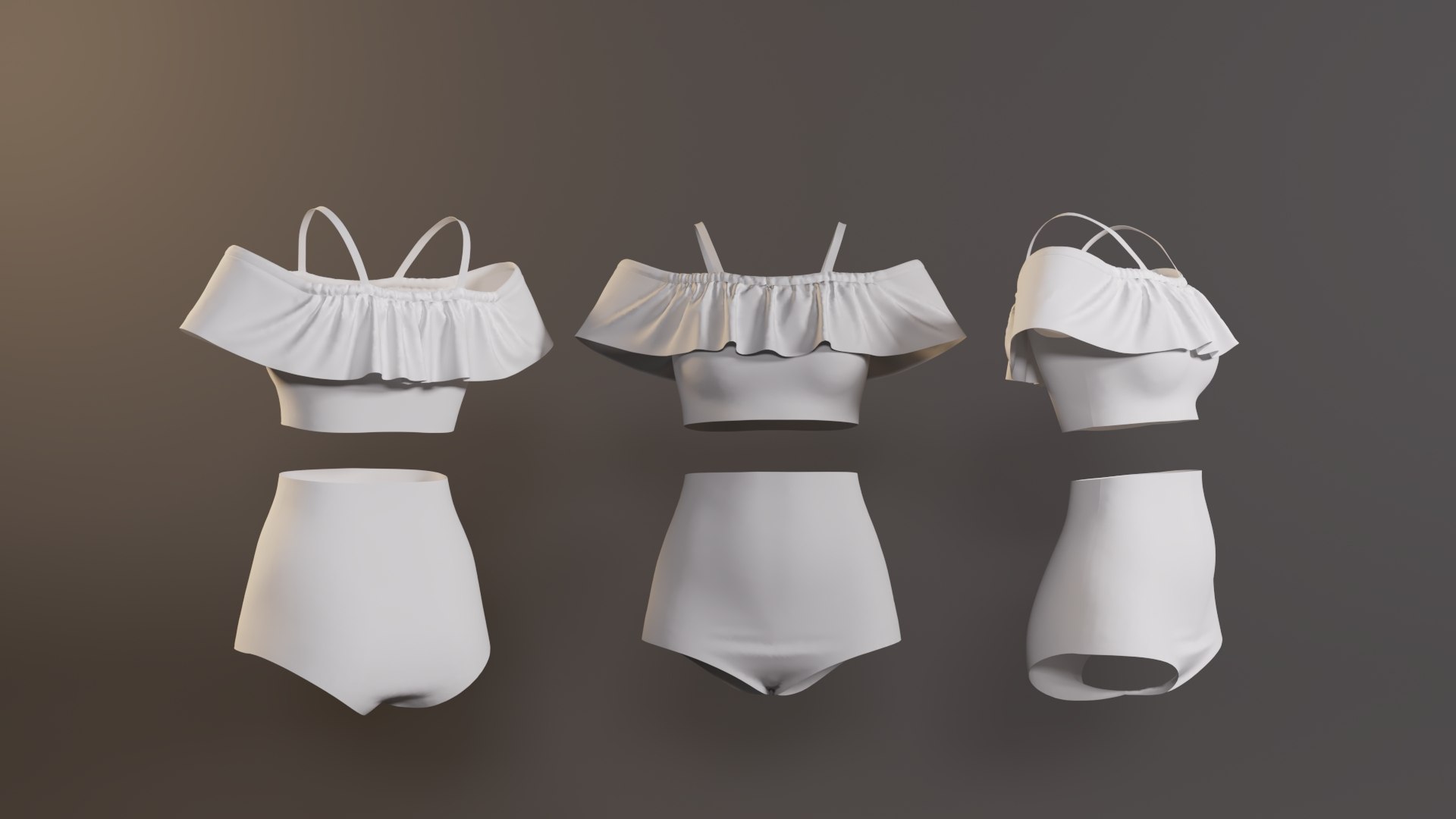 3D 10 women swim suit model - TurboSquid 2083715