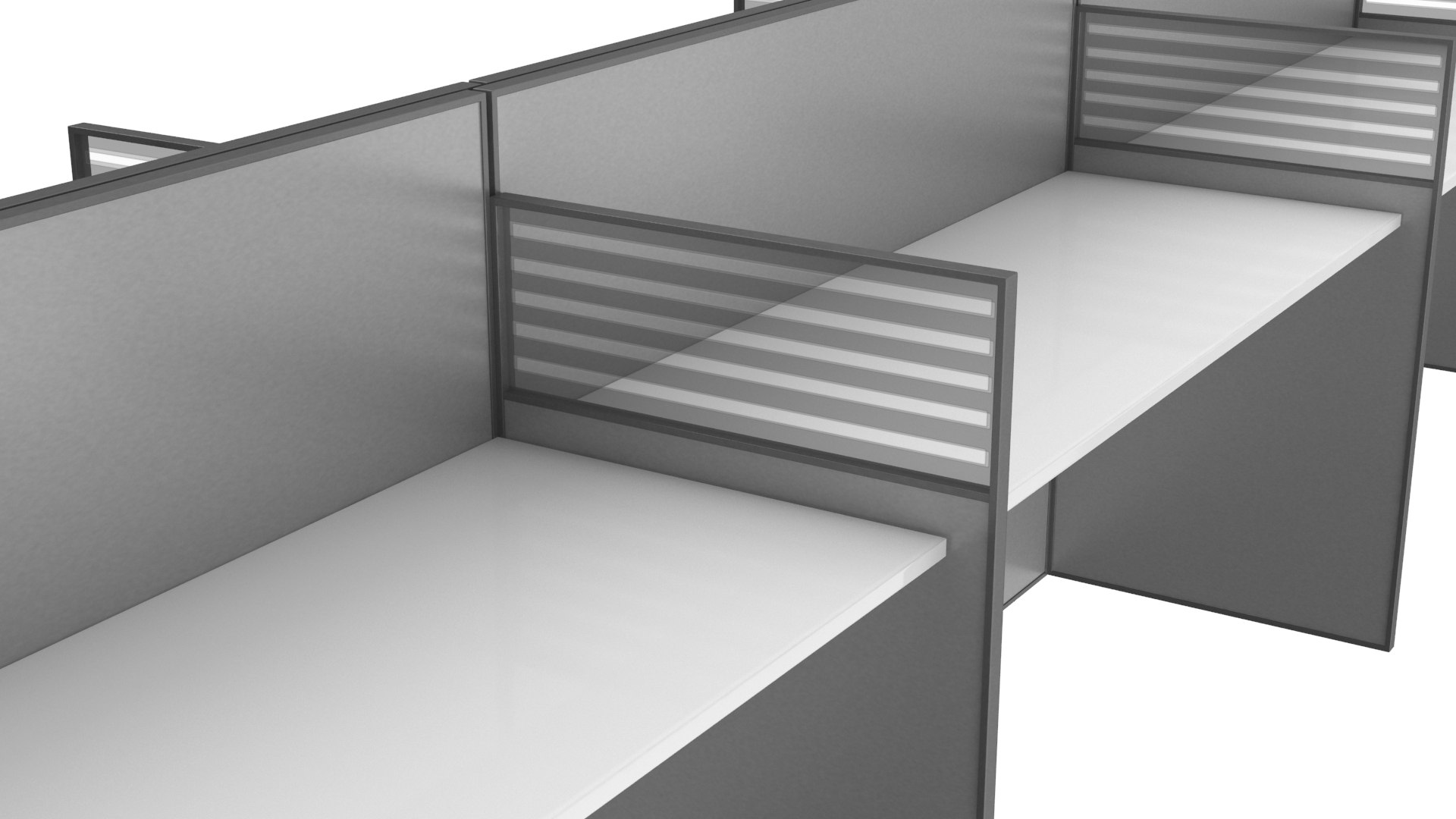 3D real office cubicle - TurboSquid 1540573