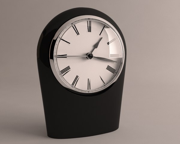 3d model desk clock