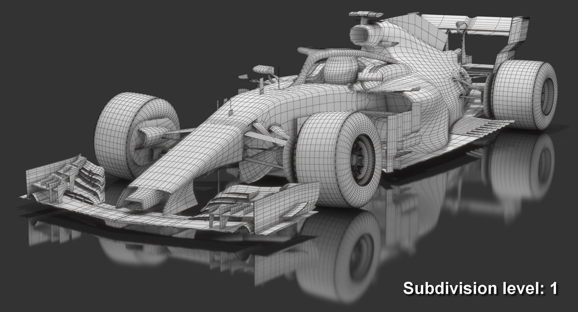 3D model grey cat gc14 formula 1 - TurboSquid 1259473