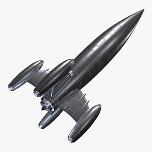 3d 3ds toy rocket