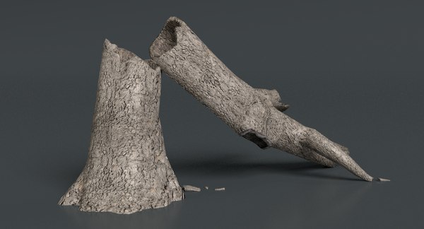 3d dead plant tree model