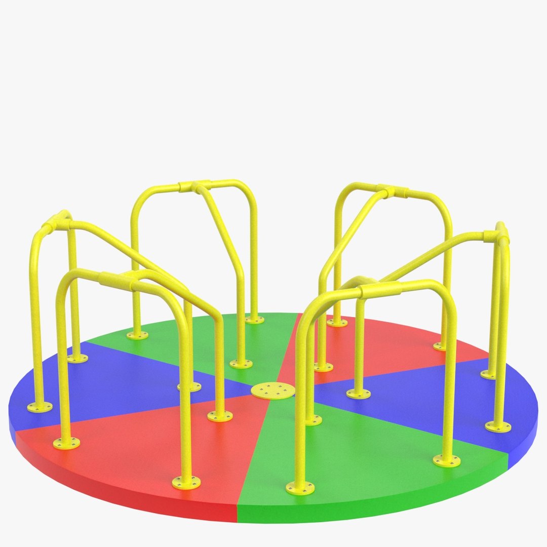 Playground merry-go-round 2 3D - TurboSquid 2004791