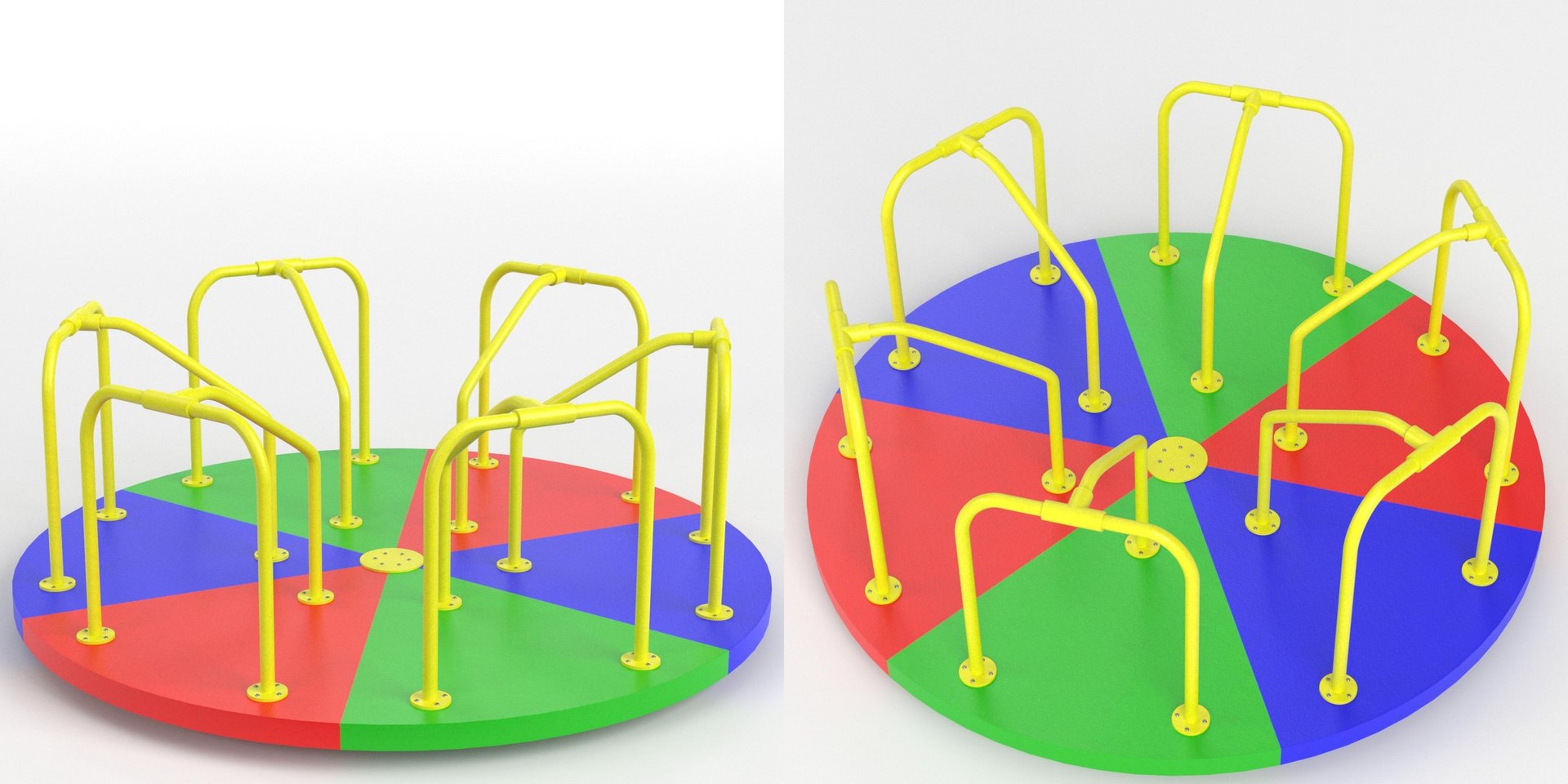 Playground Merry-go-round 2 3D - TurboSquid 2004791