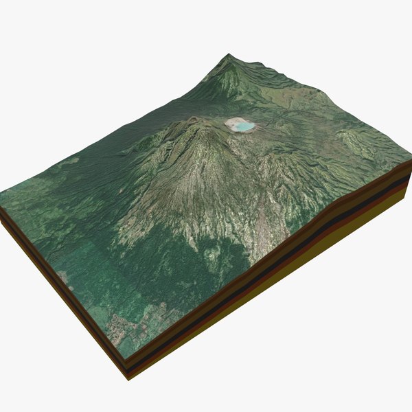 modelo 3d Merapi Mountain Miniature - TurboSquid 2047944