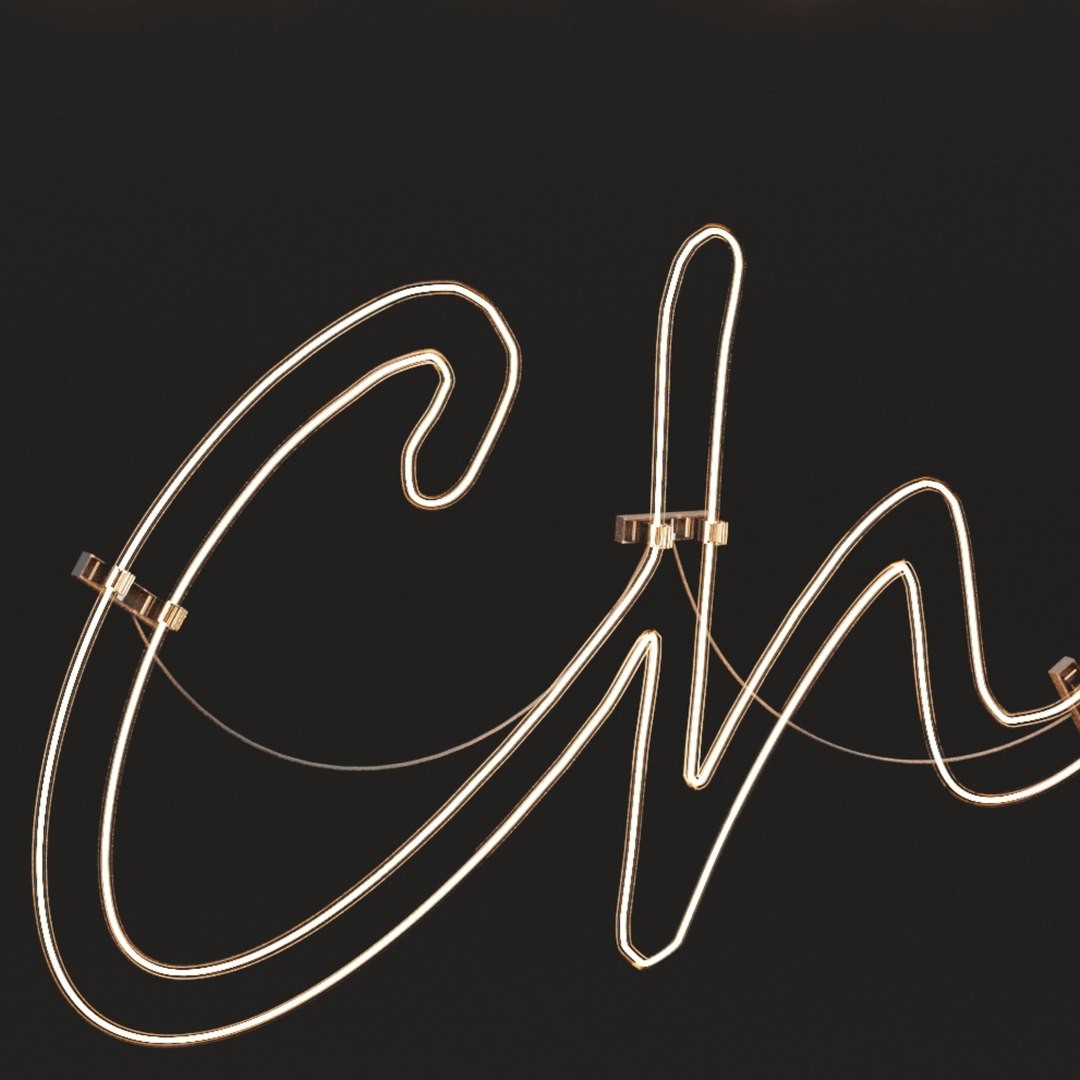 3D Neon Light Lamp 01 model - TurboSquid 2051329