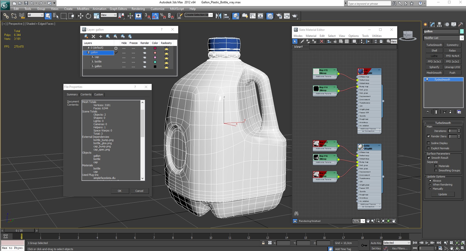 Gallon Plastic Bottle 3D Model - TurboSquid 1496590