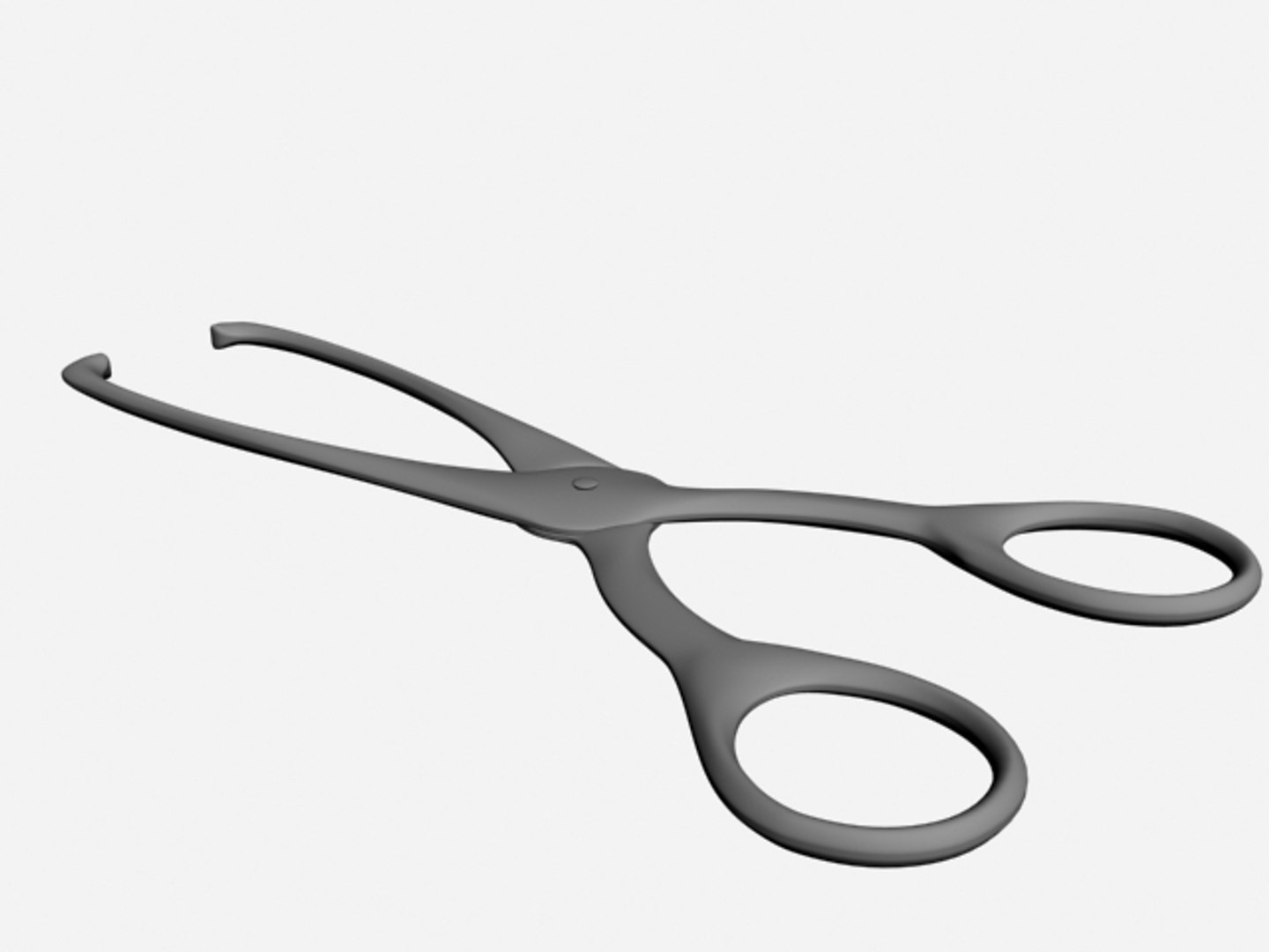 3d tongs pair model