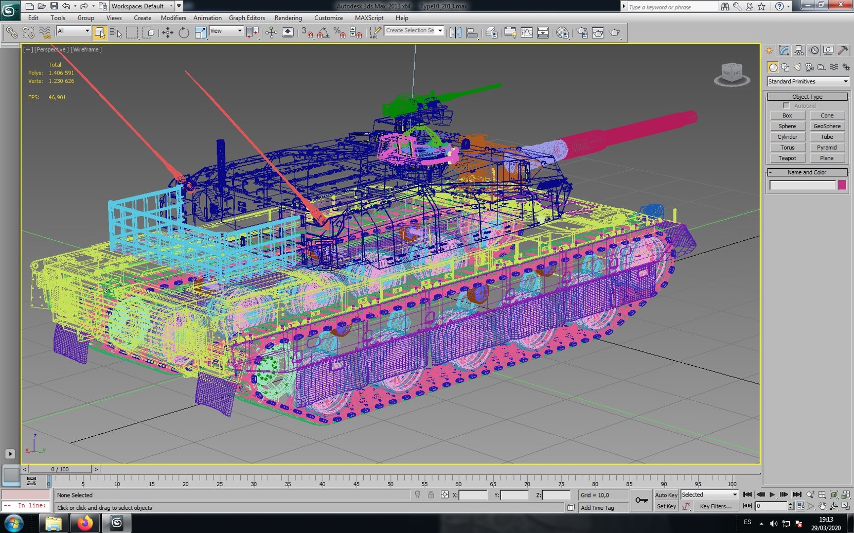 3D Type 10 Tank - TurboSquid 1532796