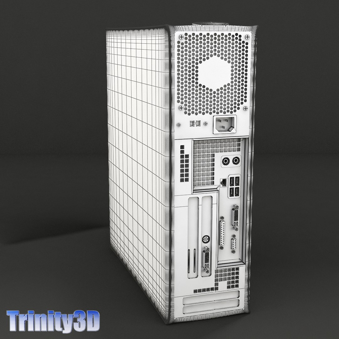 3d Dell Optiplex Desktop Computer Model