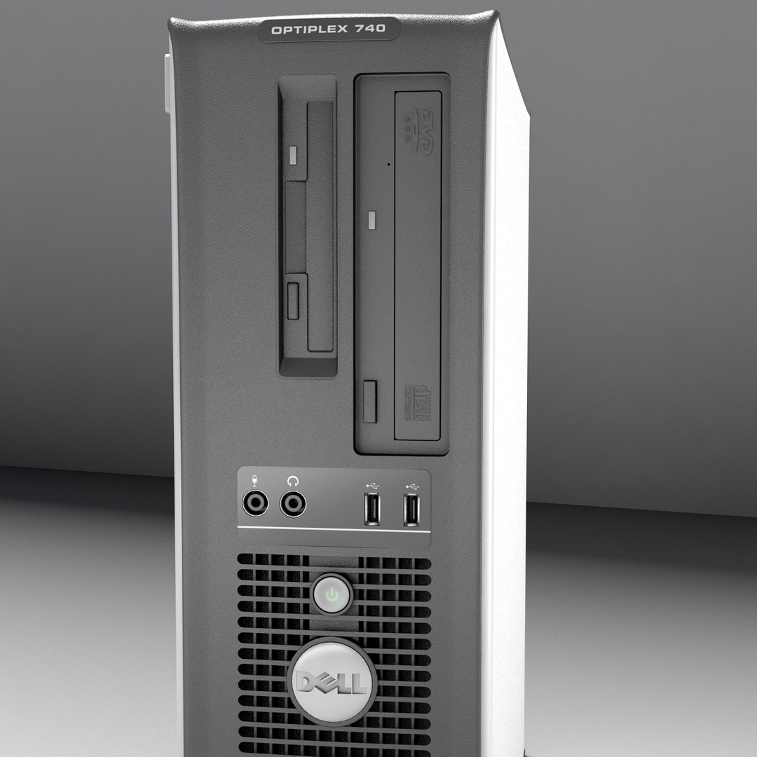 3d Dell Optiplex Desktop Computer Model