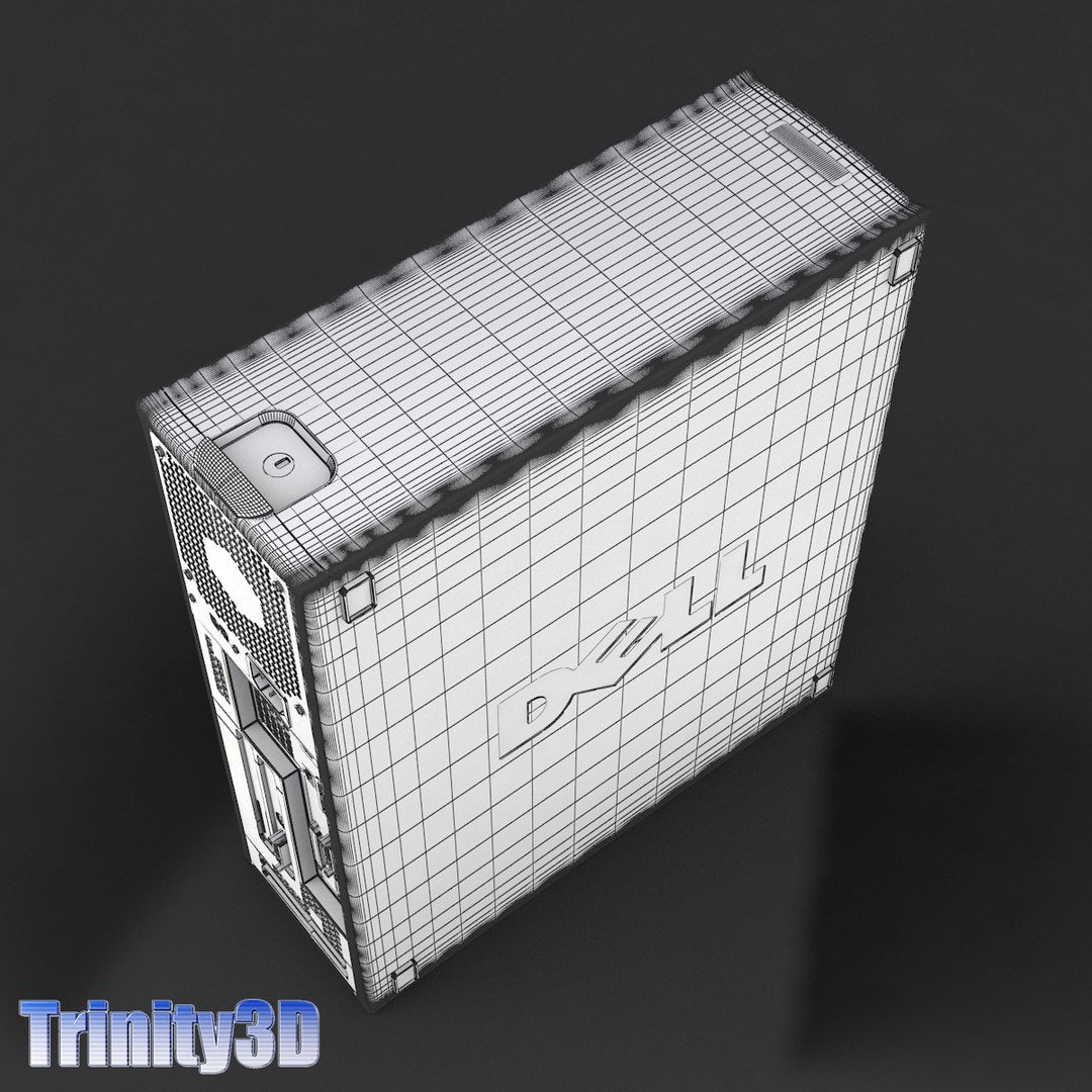 3d Dell Optiplex Desktop Computer Model