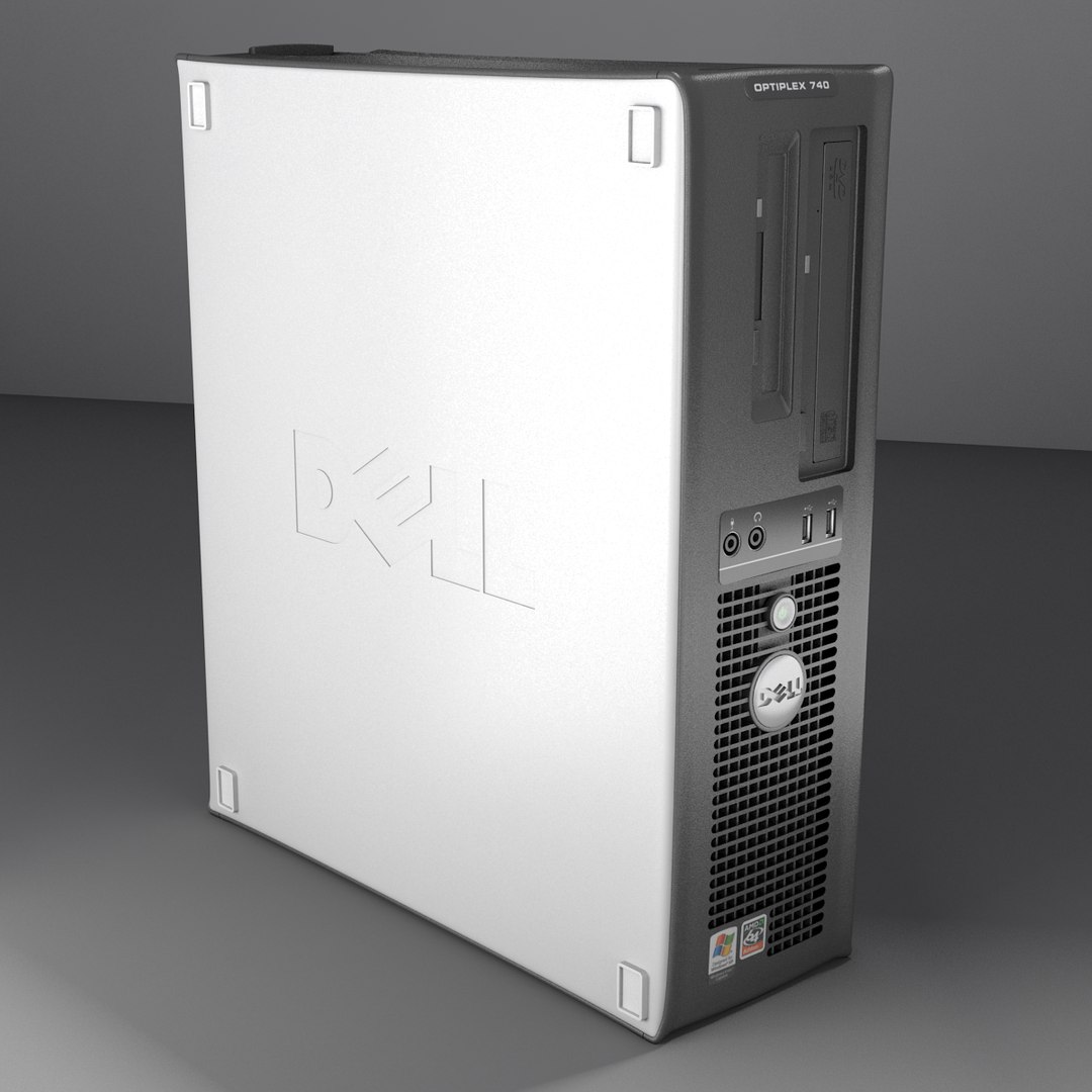 3d Dell Optiplex Desktop Computer Model