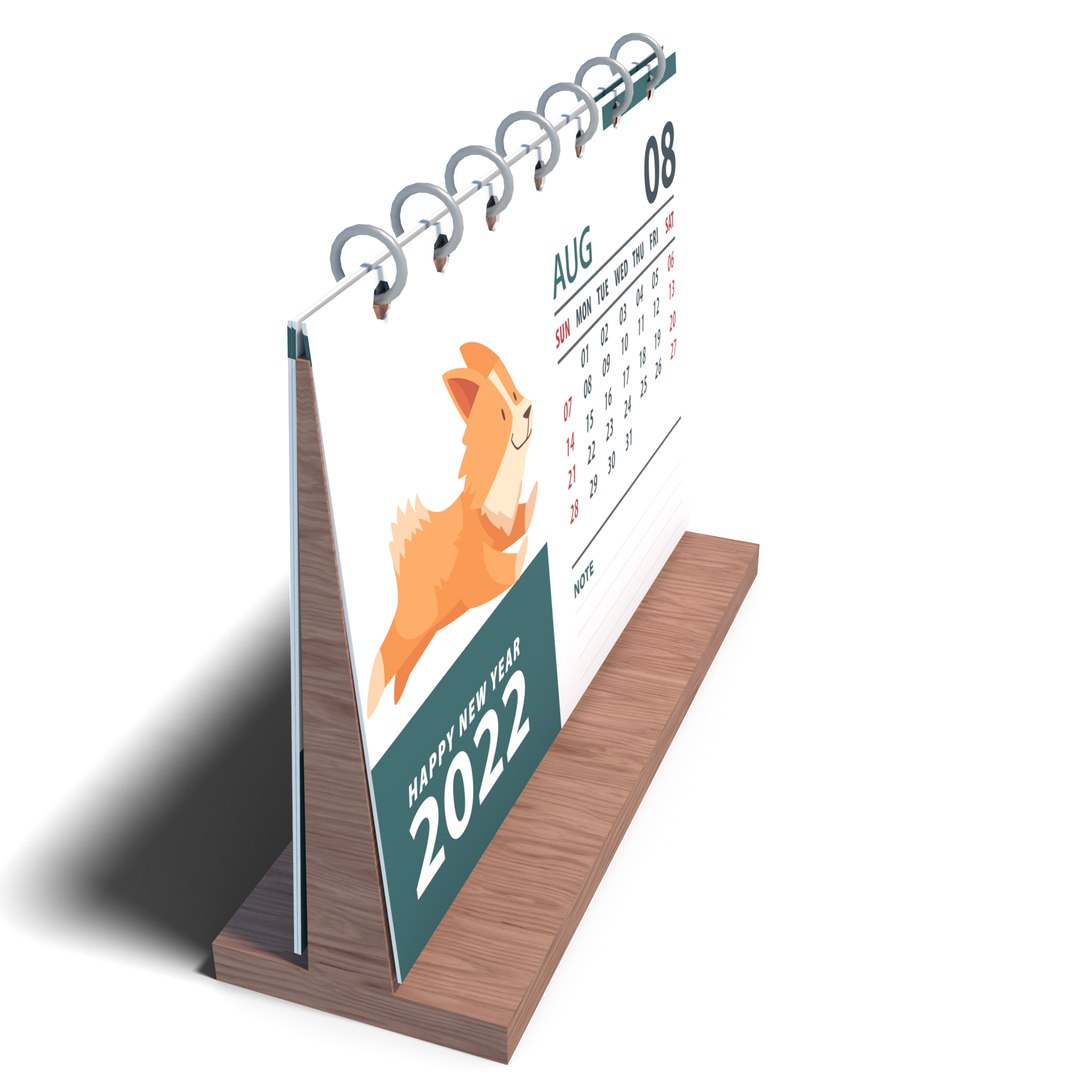 Cat Calendar 3D Model - TurboSquid 2084151