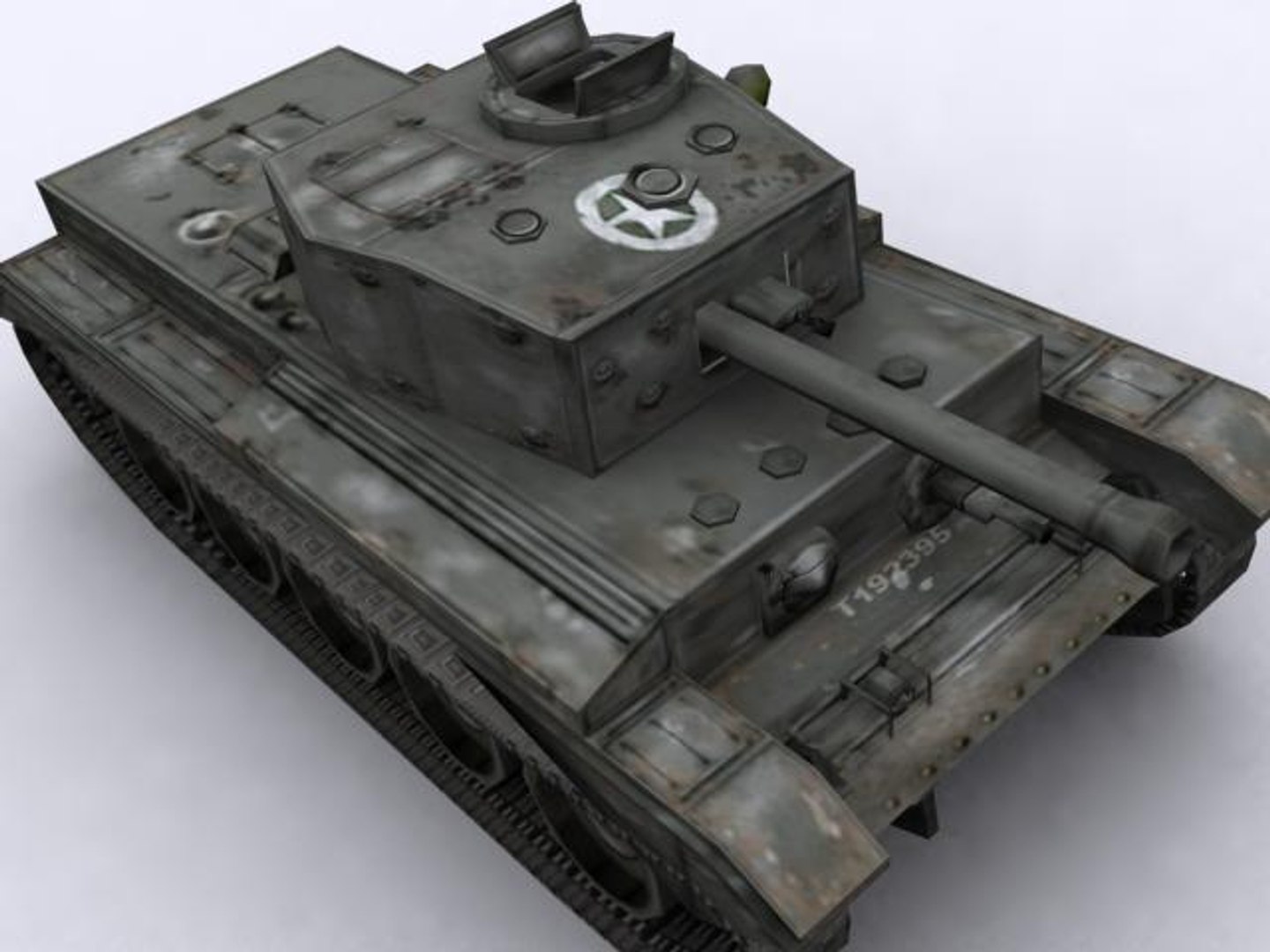 3d model of british cromwell vii tank