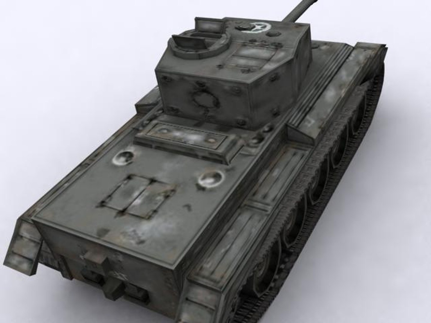 3d model of british cromwell vii tank
