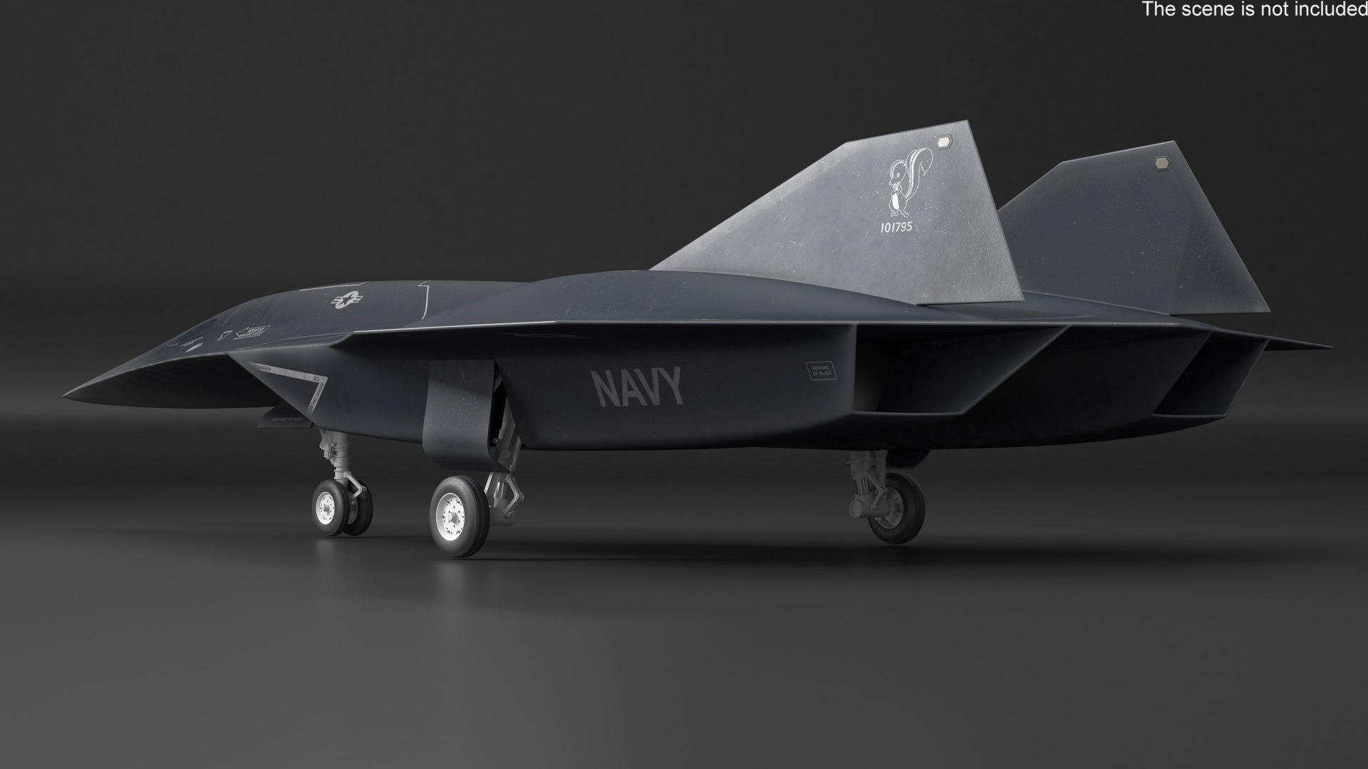 3D Lockheed SR-72 DarkStar Rigged For Cinema 4D Model - TurboSquid 2272739