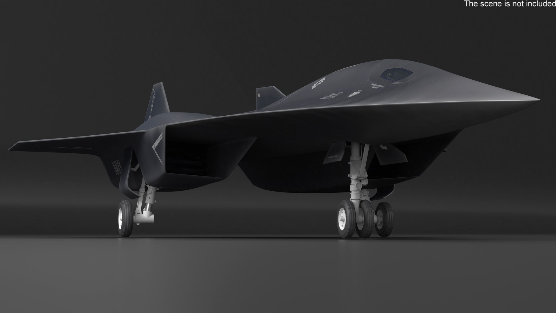 3D Lockheed SR-72 DarkStar Rigged For Cinema 4D Model - TurboSquid 2272739