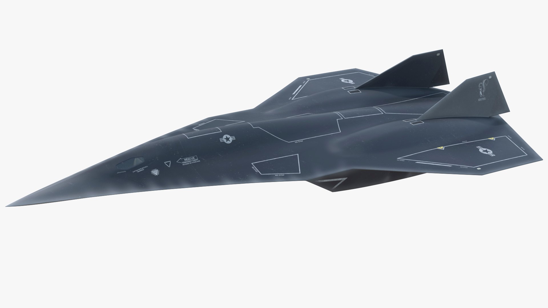 3D Lockheed SR-72 DarkStar Rigged For Cinema 4D Model - TurboSquid 2272739