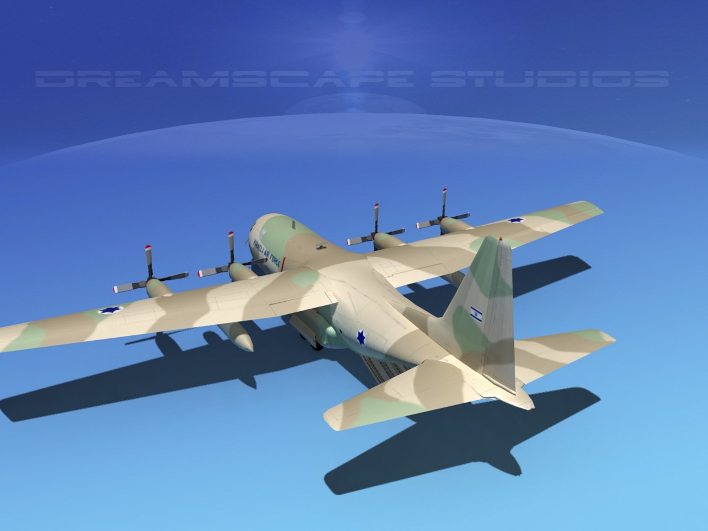 Cargo Lockheed C-130 Hercules Air Dxf