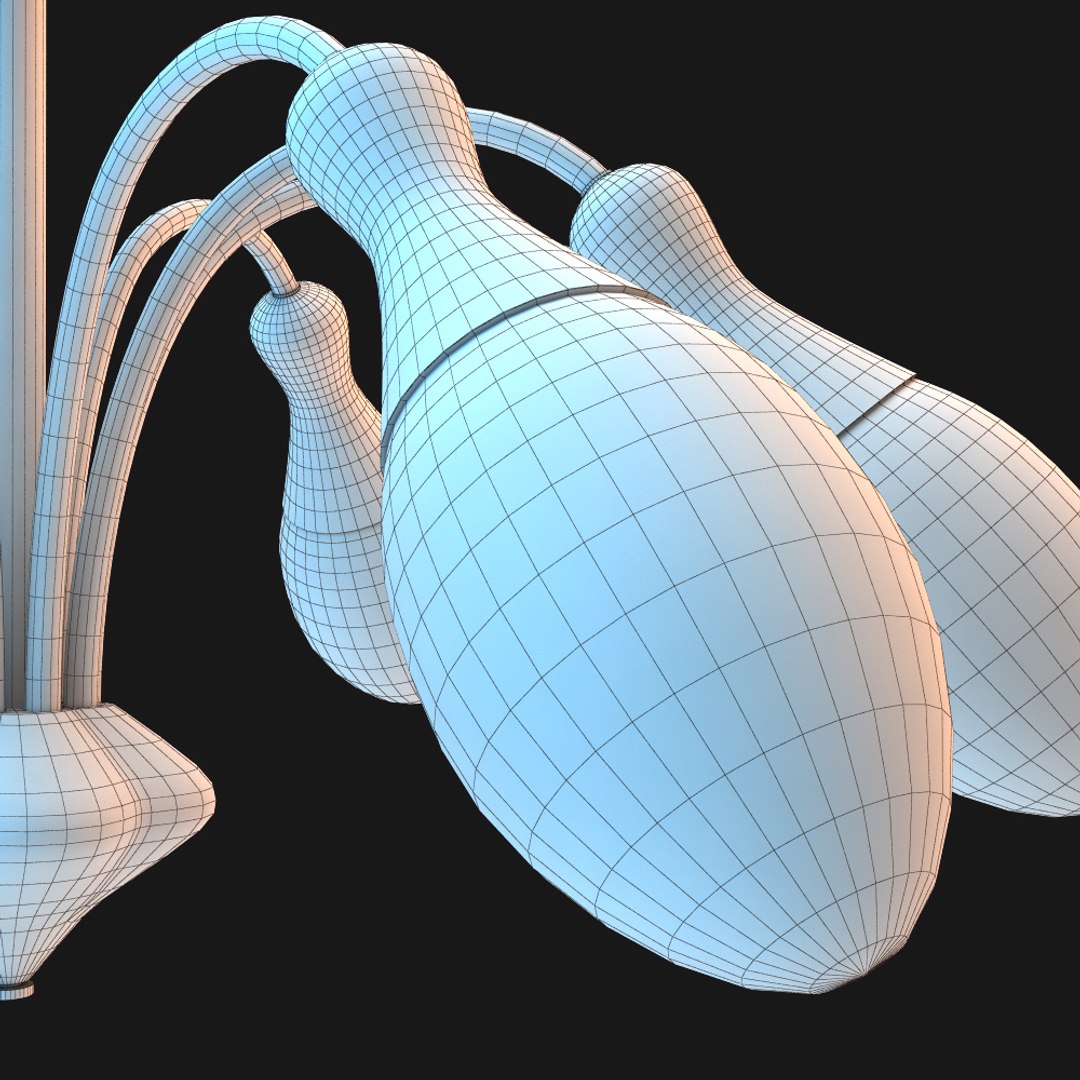 3d Chandelier Light Model