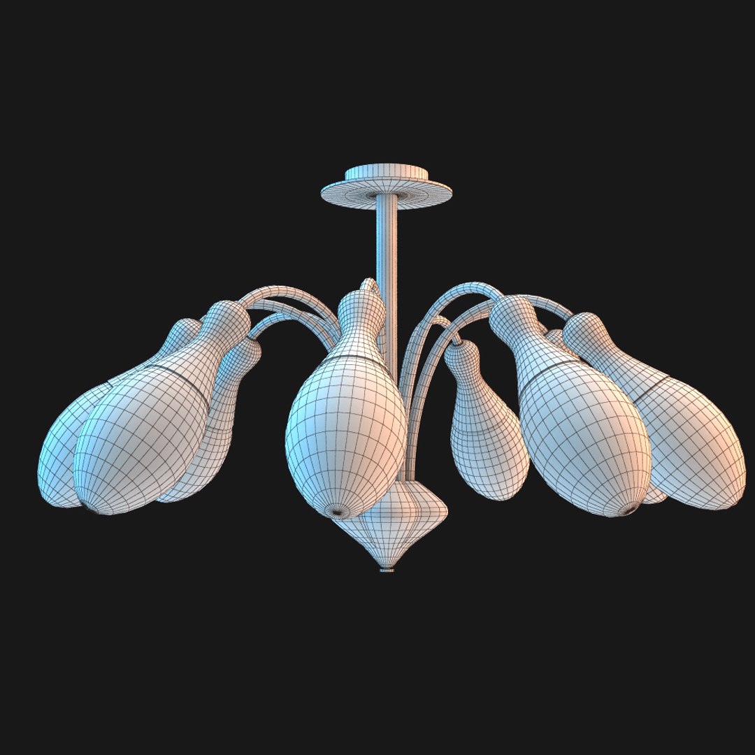 3d Chandelier Light Model