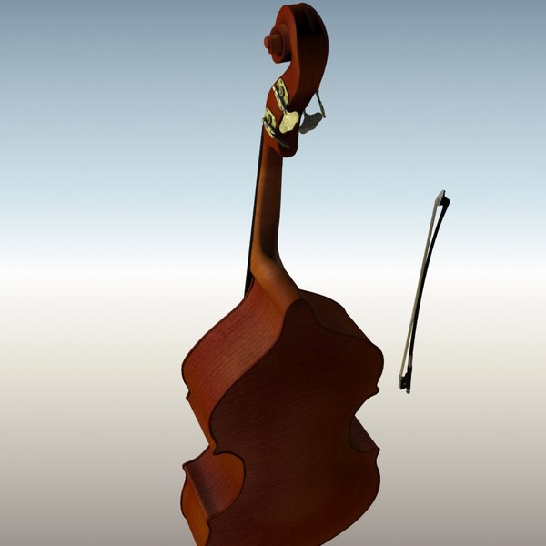 3d model double bass