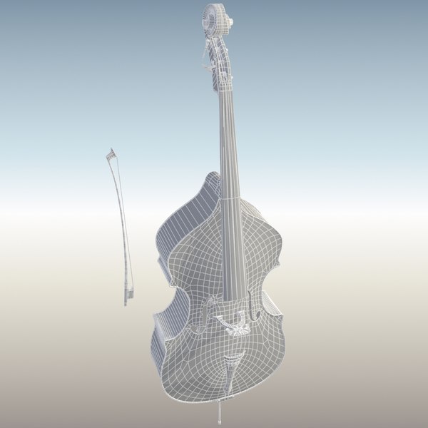 3d model double bass