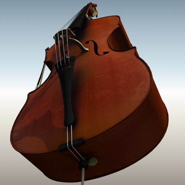 3d model double bass