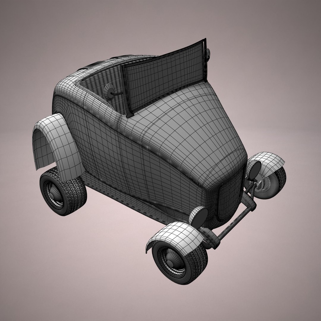 3D hot rod car - TurboSquid 1337253