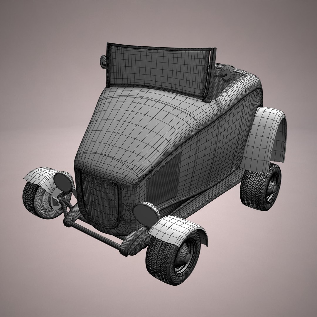 3D hot rod car - TurboSquid 1337253