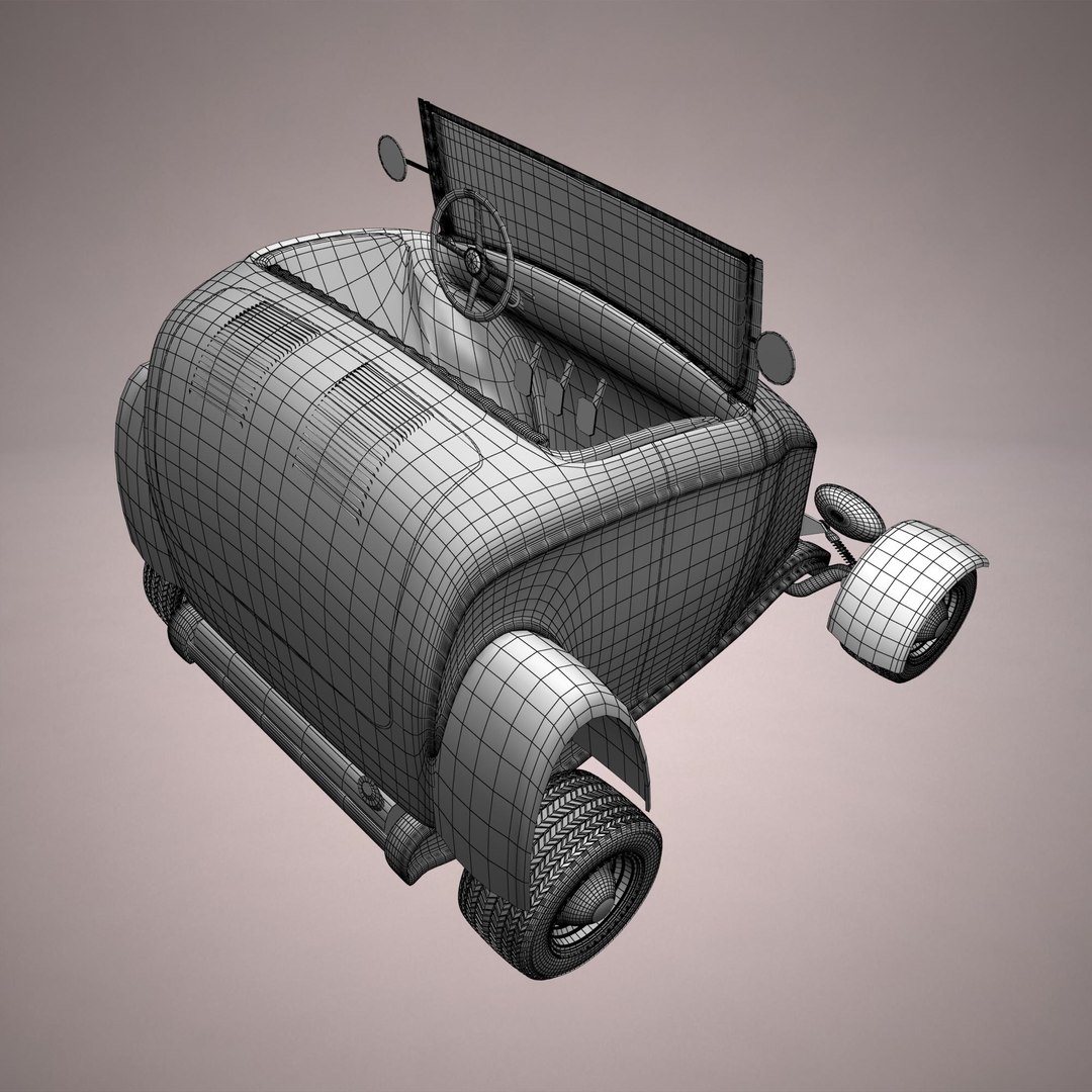 3D hot rod car - TurboSquid 1337253