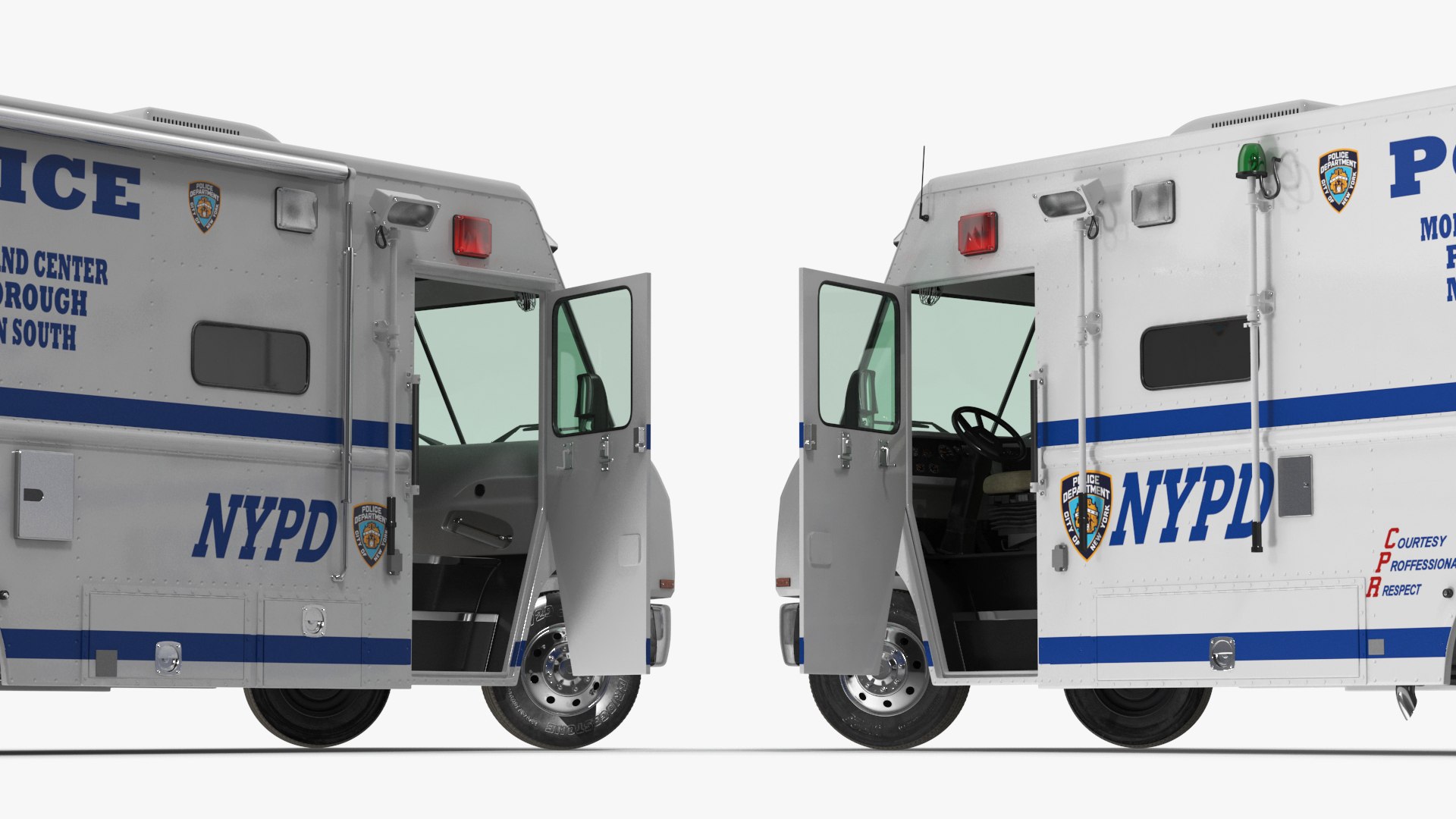 3D NYPD Mobile Command Center Rigged for Cinema 4D - TurboSquid 2090429