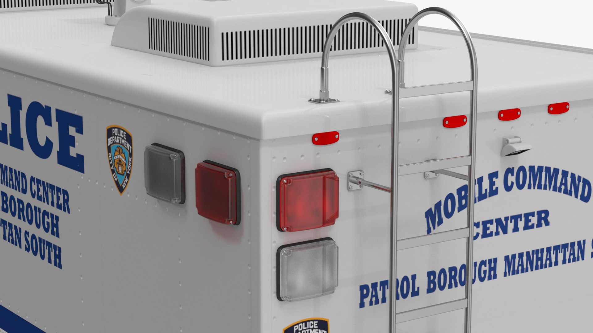 3D NYPD Mobile Command Center Rigged for Cinema 4D - TurboSquid 2090429