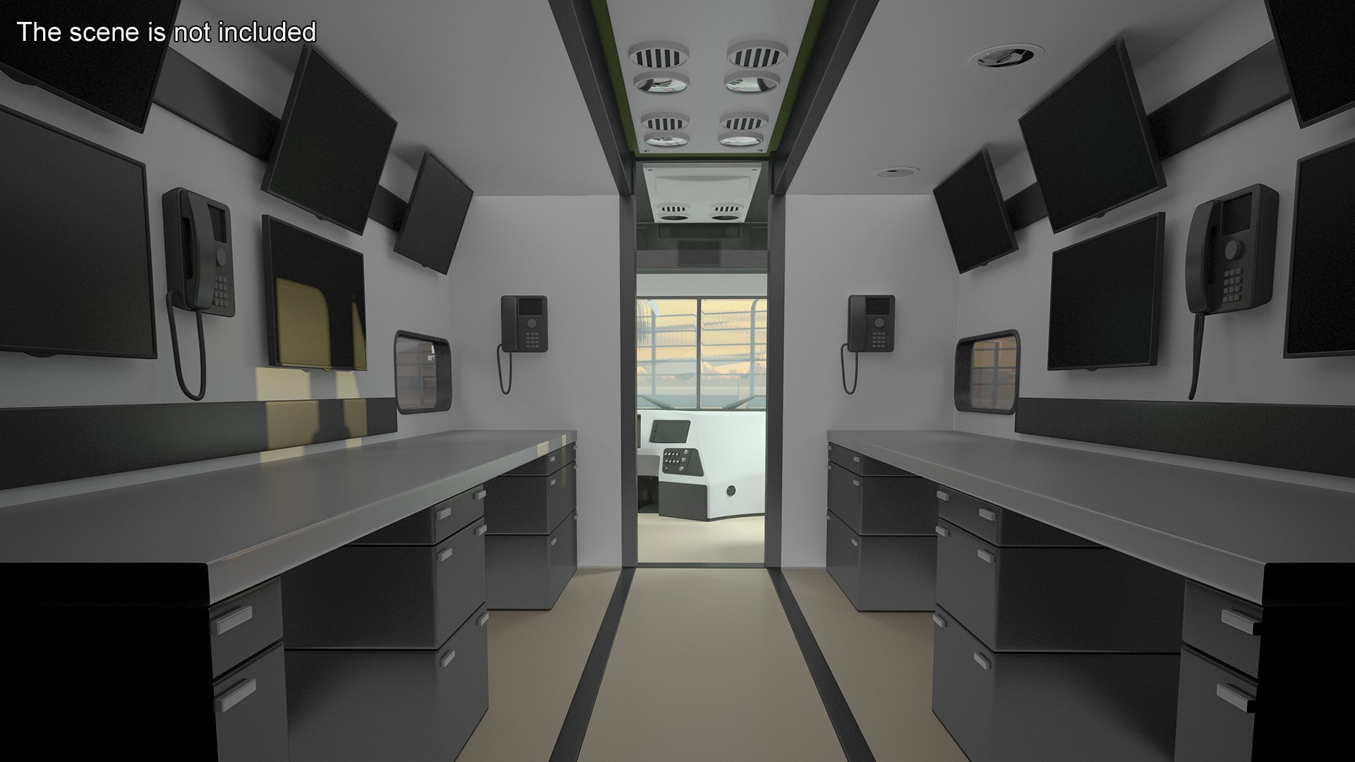3D NYPD Mobile Command Center Rigged for Cinema 4D - TurboSquid 2090429